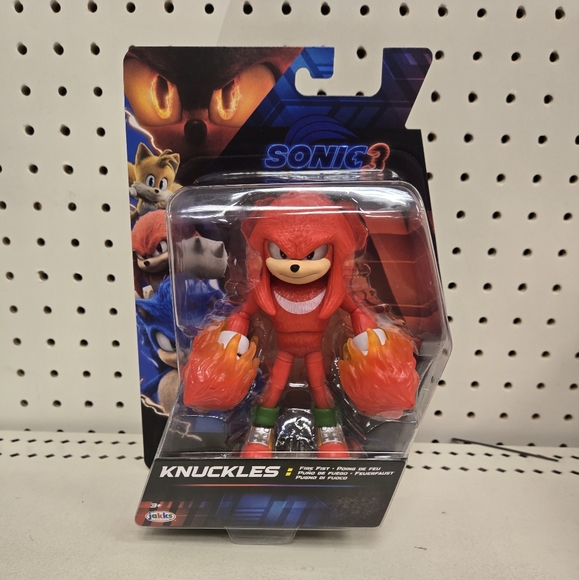 Toys | Sonic The Hedgehog 3 Movie Knuckles Fire Fist 5 Inch Jakks ...